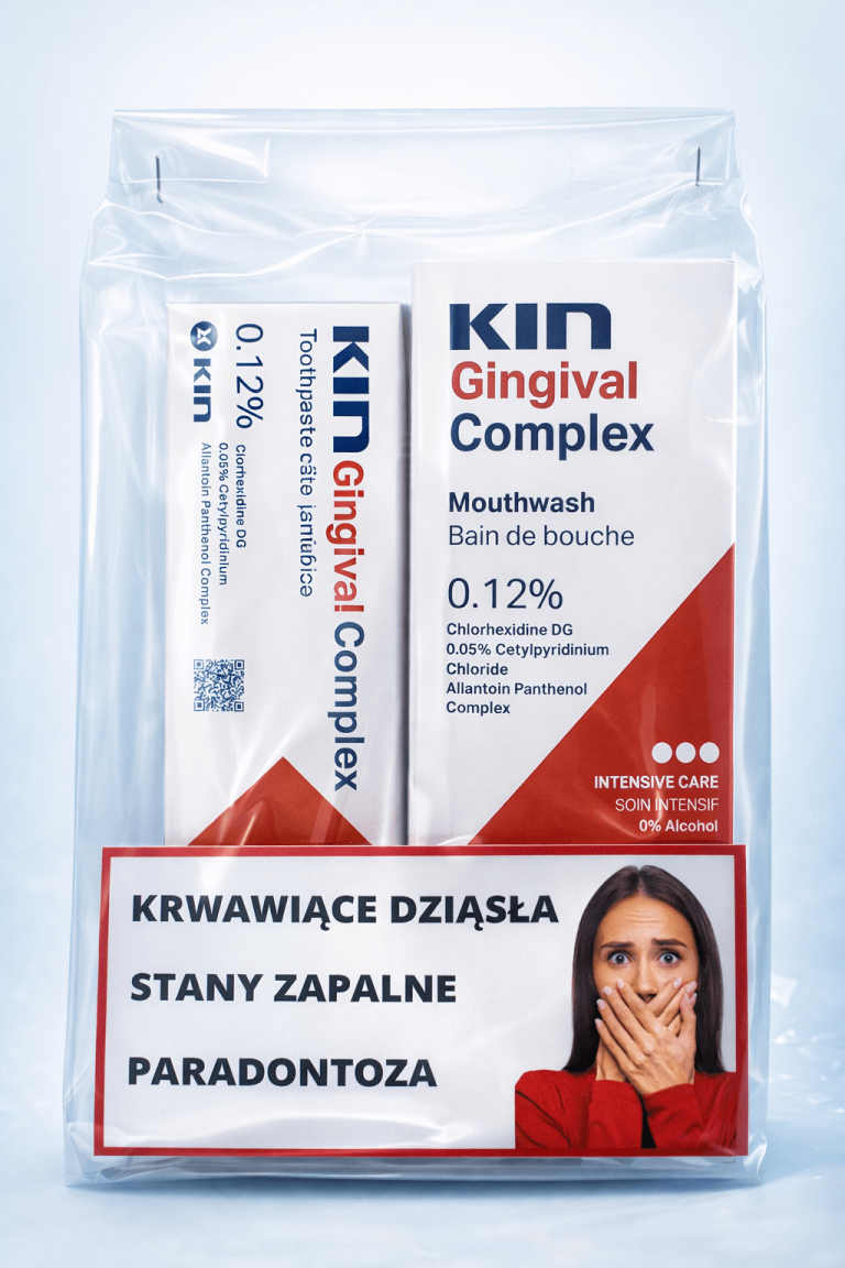 Zestaw KIN Gingival Complex - płyn do płukania jamy ustnej z ...